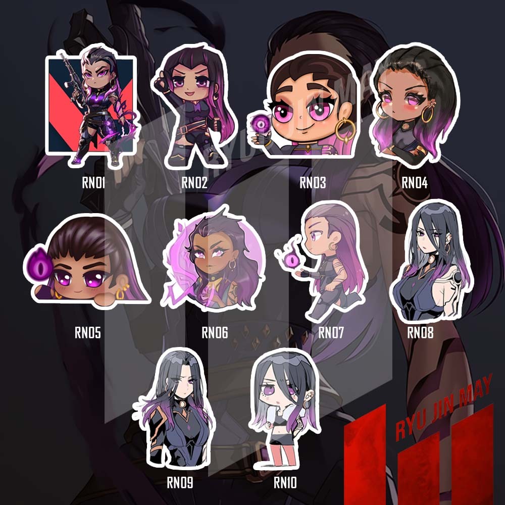 Jual Sticker Anime - Valorant - Reyna | Shopee Indonesia