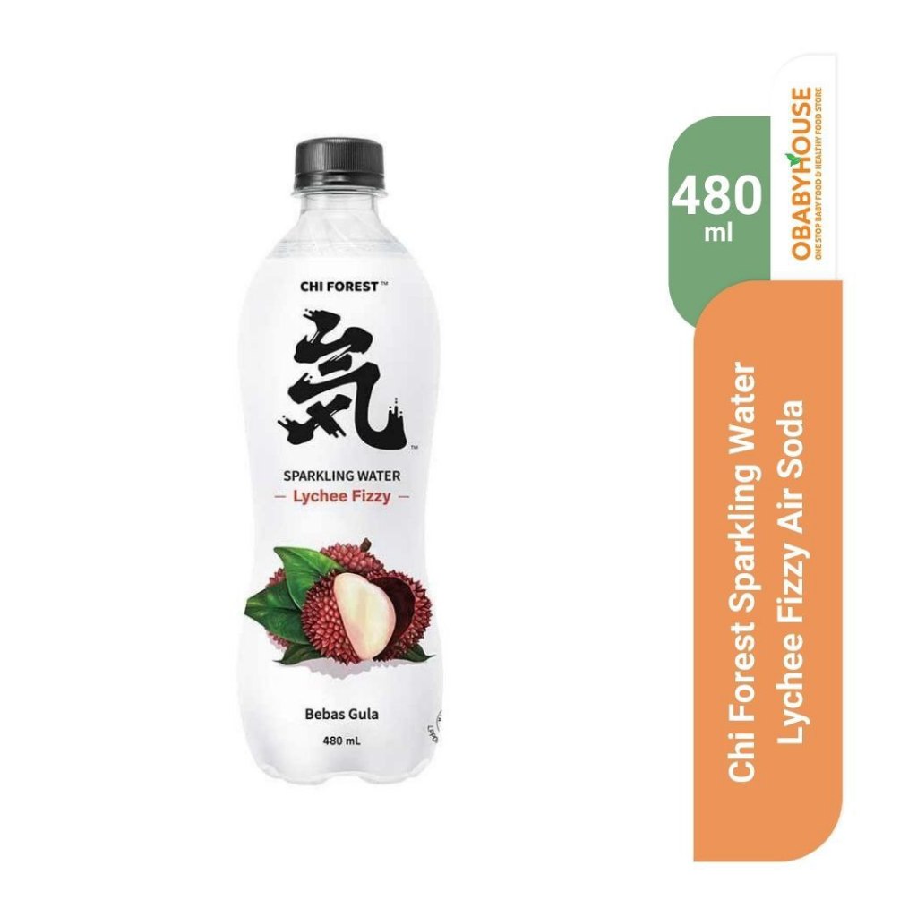 Jual Chi Forest Sparkling Water Lychee Fizzy Air Soda 480 ml | Shopee Indonesia