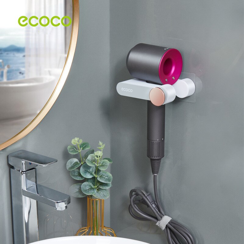 Jual ECOCO Simple Hair Dryer Stand - Rak Gantungan Hair Dryer Pengering Rambut Holder Tempat ...