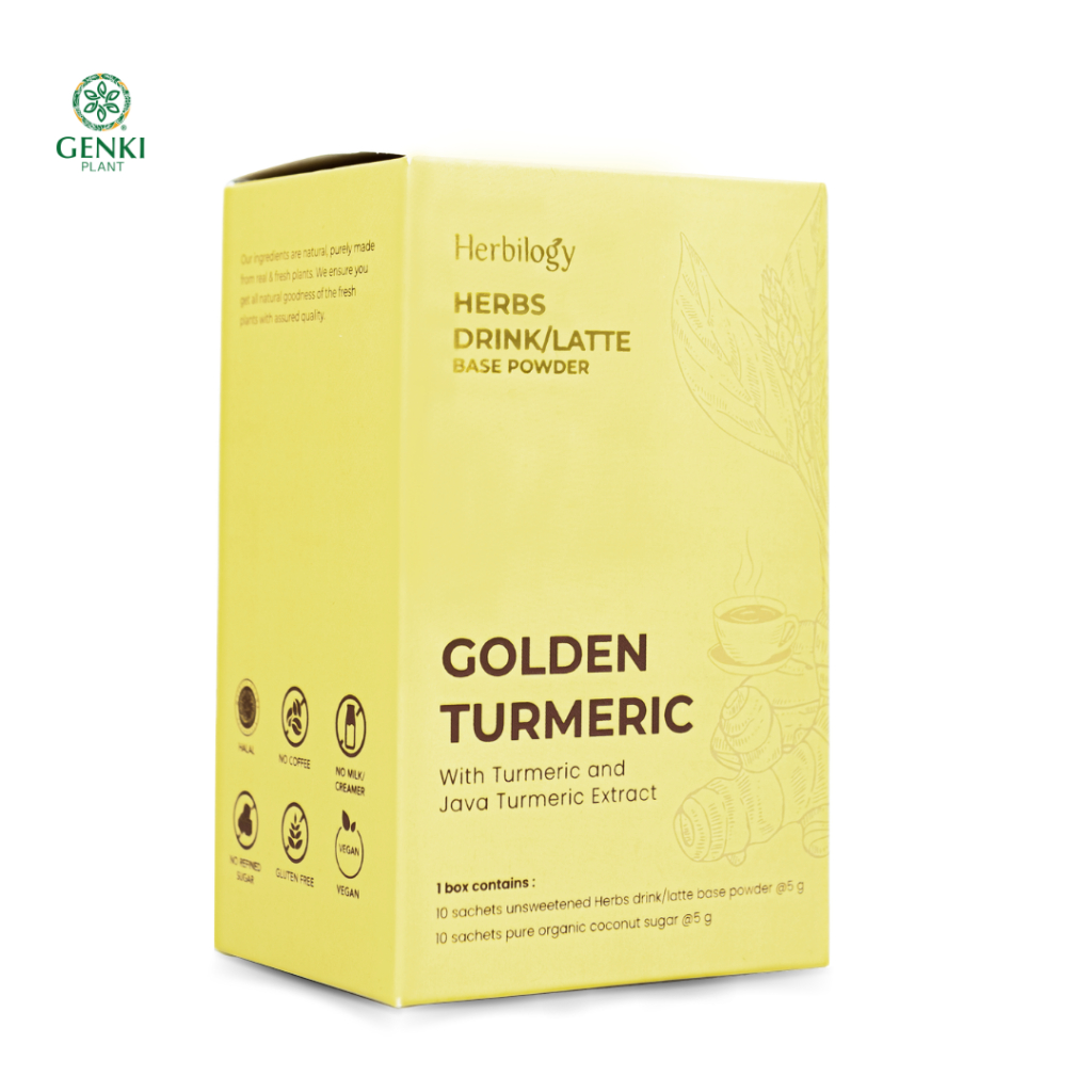 Jual Herbilogy Golden Turmeric Latte (Herbs Non Coffee) - 10 sachets ...
