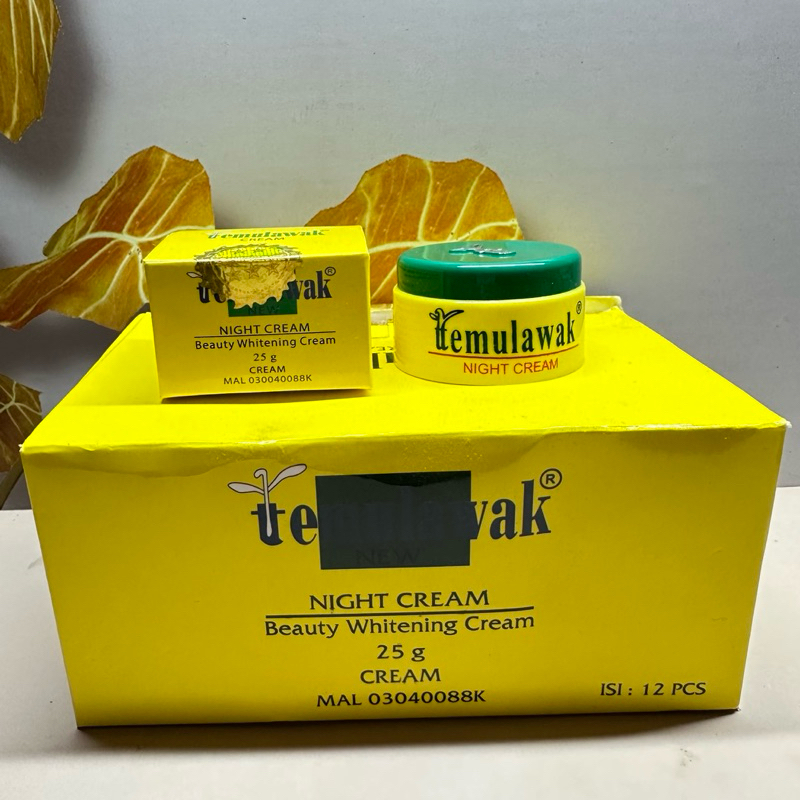 Jual TEMULAWAK // Cream Temulawak Malam Original Whitening Cream ...