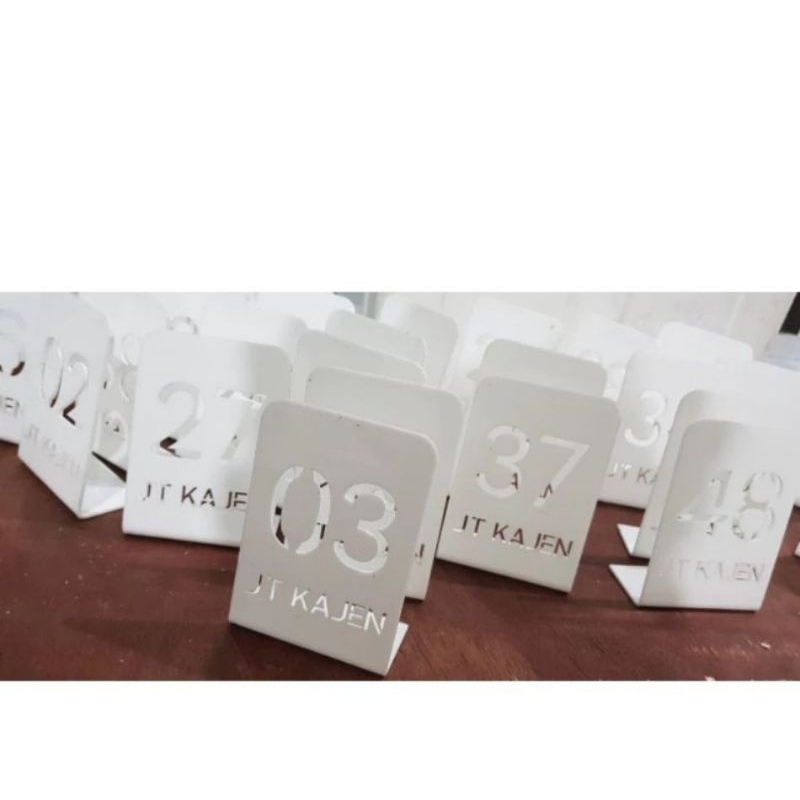Jual Papan Meja Nomor Meja Akrilik Nomor Meja Custom Papan Akrilik ...
