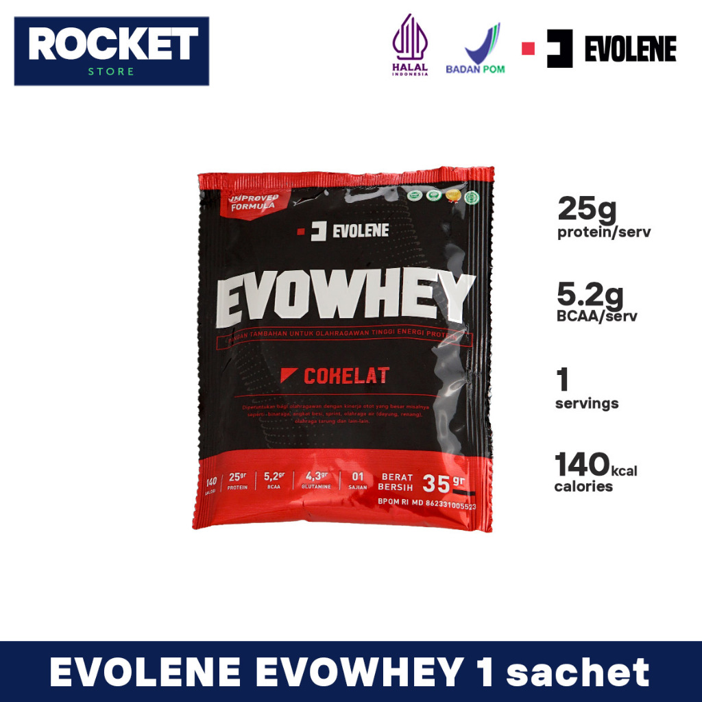 Jual Evolene Whey & Isolene ECER 1 sachet Protein susu Protein Evo Whey ...