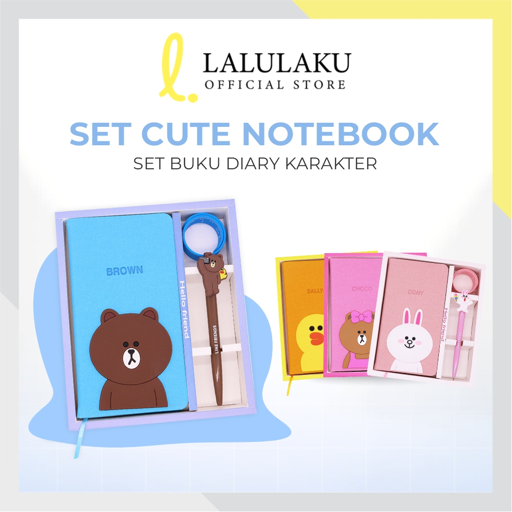 Jual Set Notebook Kado Unik Buku Diary Anak Lucu Karakter / Buku Notes ...