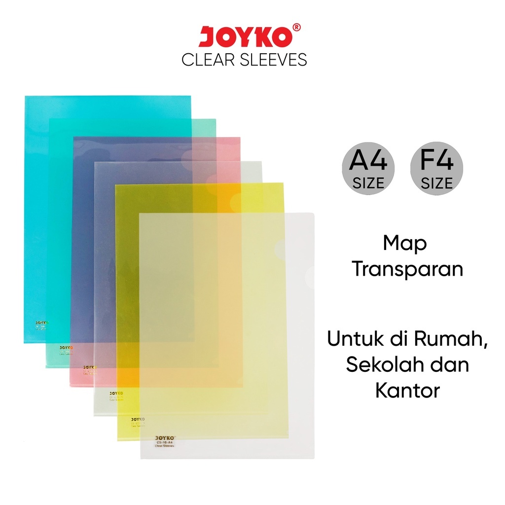 Jual Map L Bening Transparan Joyko CS-10/A4 2335/F4 | Shopee Indonesia