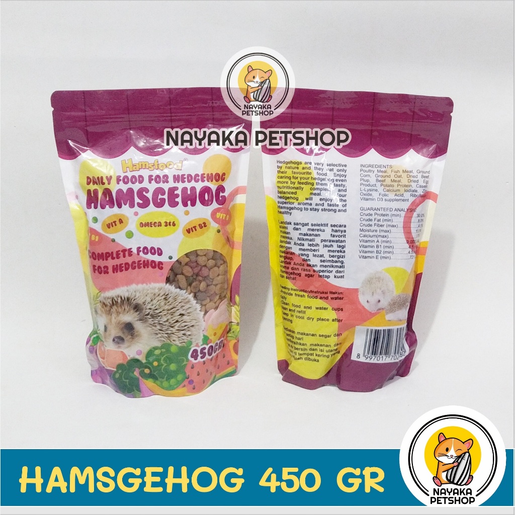 Jual Makanan Landak Mini Hamsgehog 400 gr Pakan Hedgehog Food Makanan ...
