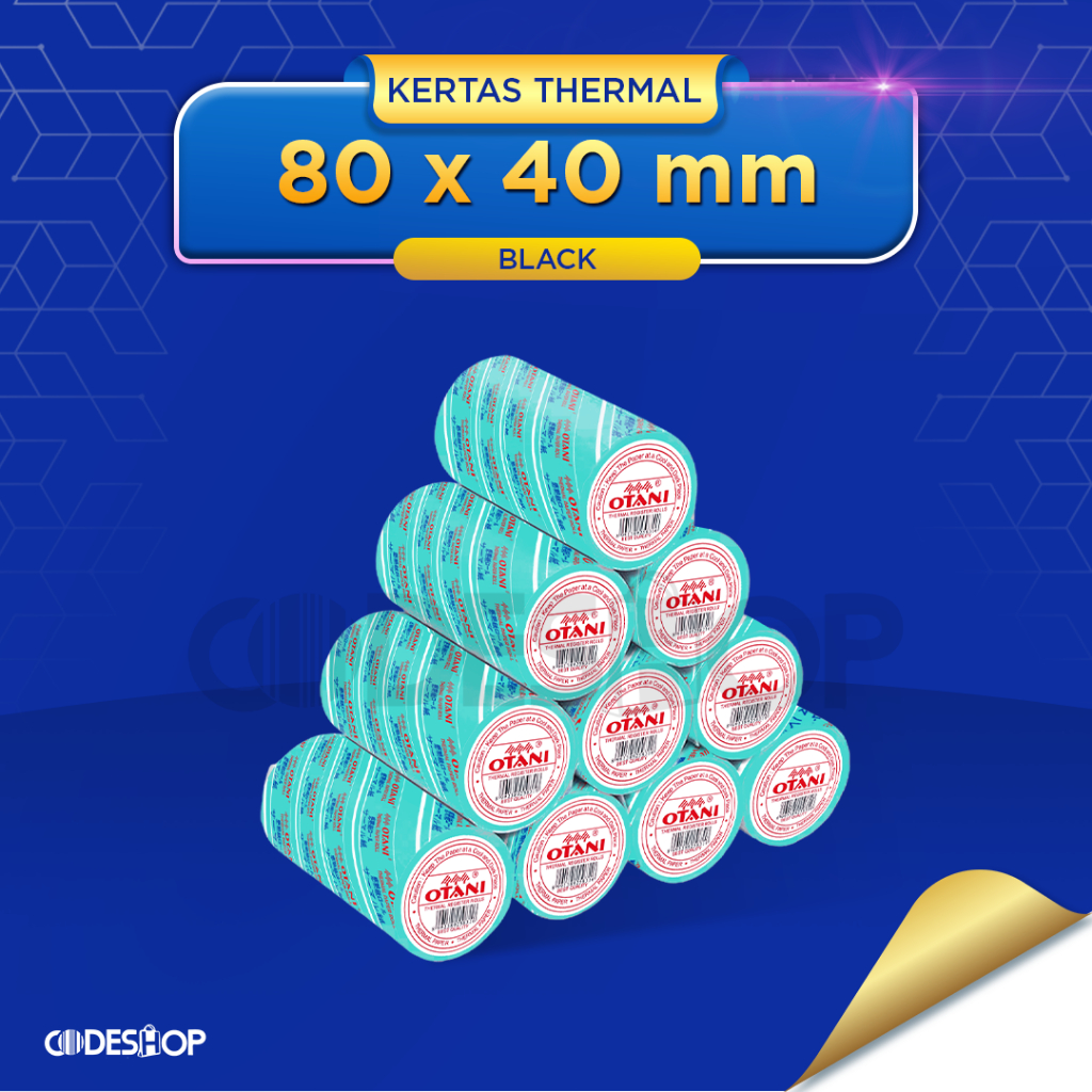 Jual 1 Slop Otani Kertas Kasir Thermal 80 x 40 mm Cetak Struk ...