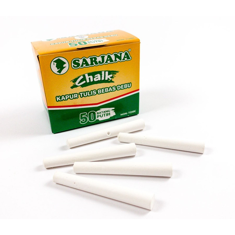 Jual Sarjana CI 501 Kapur Tulis Putih ( 1 Pack - 50 Pcs ) | Shopee ...