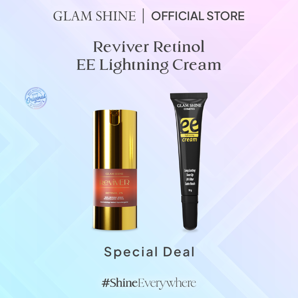 Jual GLAM SHINE COSMETICS [Special Deal] Reviver Retinol & EE Lightning ...