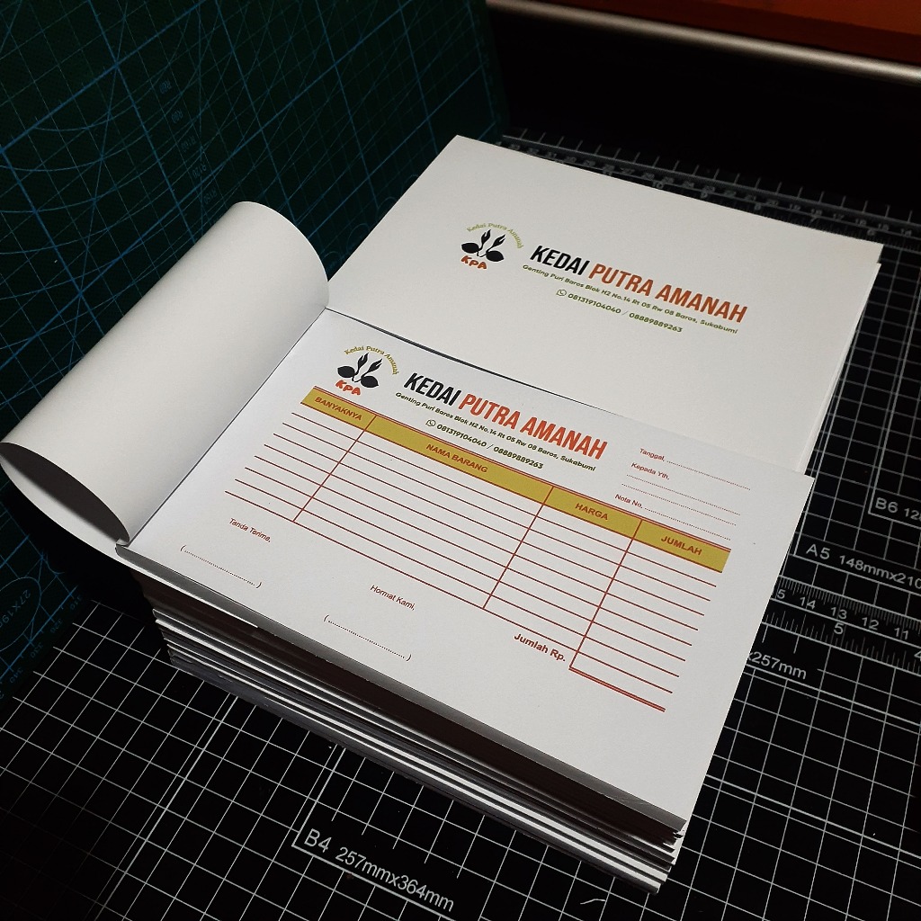 Jual Cetak Nota Custom Ukuran 1/2 Folio | Shopee Indonesia