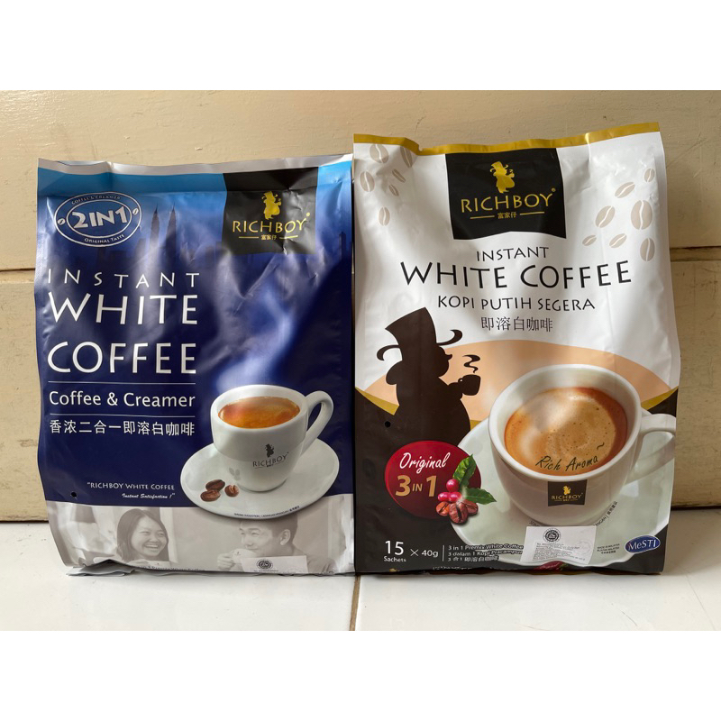 Jual richboy instant white coffee original / 2in1 isi 15sachets ...