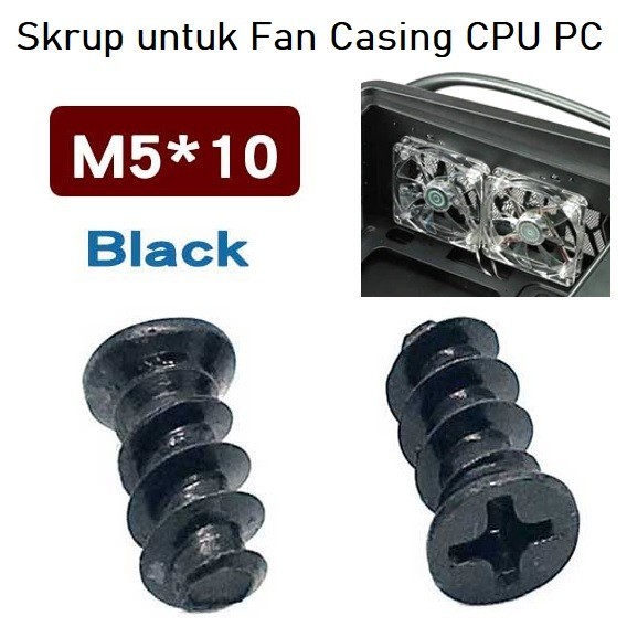 Jual 10pcs Sekrup Skrup Screw Case Baut Kipas Cooling Fan Casing CPU PC ...