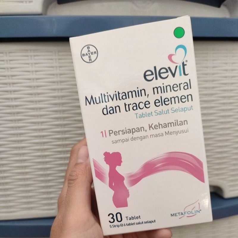 Jual Elevit Box 30 strip 6 tablet asam folat Promil Hamil Menyusui ...