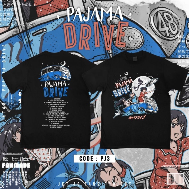 Jual kaos JKT48 "Pajama Drive" [Fanmade] | Shopee Indonesia
