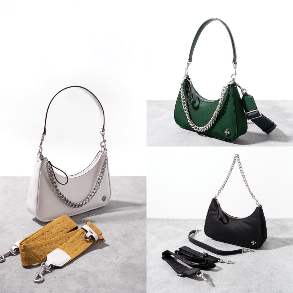 Jual TORY BURCH 151 MERCER NYLON CRESCENT BAG ORIGINAL | Shopee Indonesia