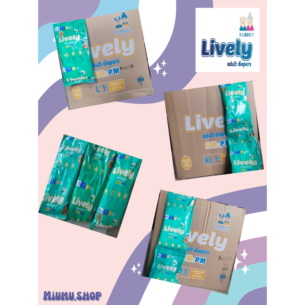 Jual LIVELY AM:PM Adult Diapers | Shopee Indonesia