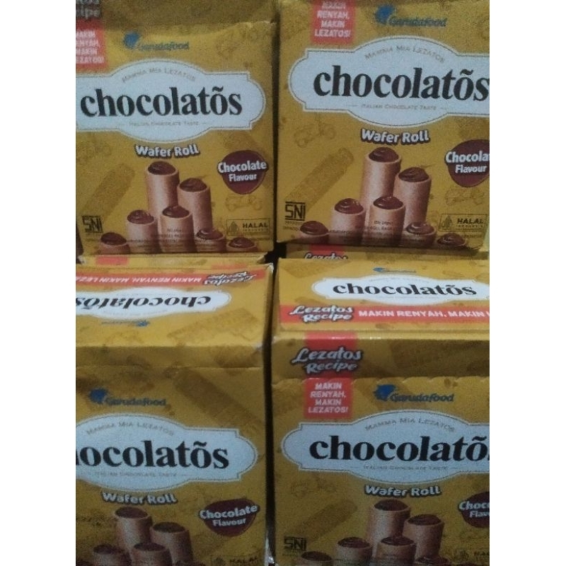 Jual Gery Chocolatos box wafer roll chocolate 24 x 8gr | Shopee Indonesia