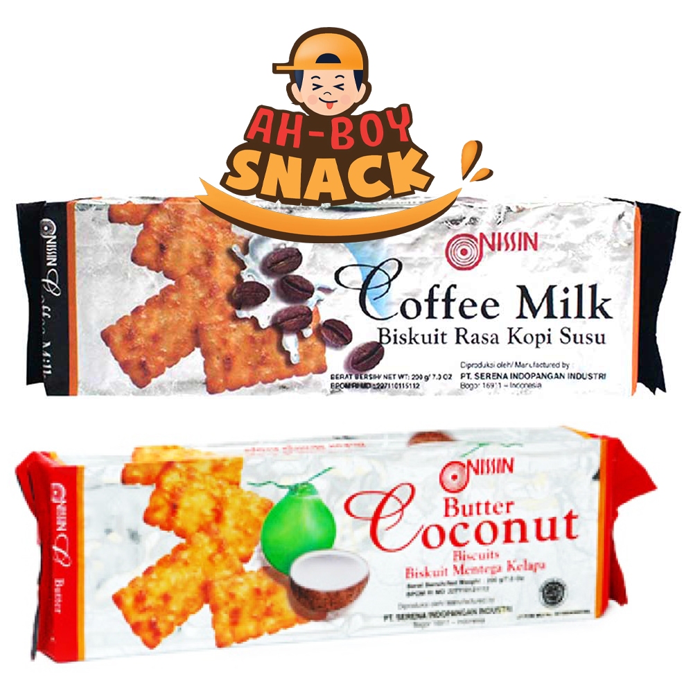 Jual NISSIN COFFEE MILK BISKUIT RASA KOPI SUSU DAN COCONUT BUTUR ...