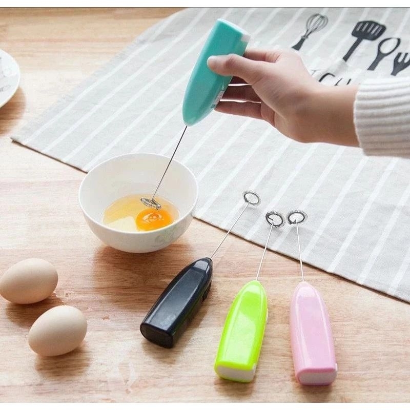 Jual hand mixer pengaduk kopi pake batrai mini hand mixer | Shopee ...