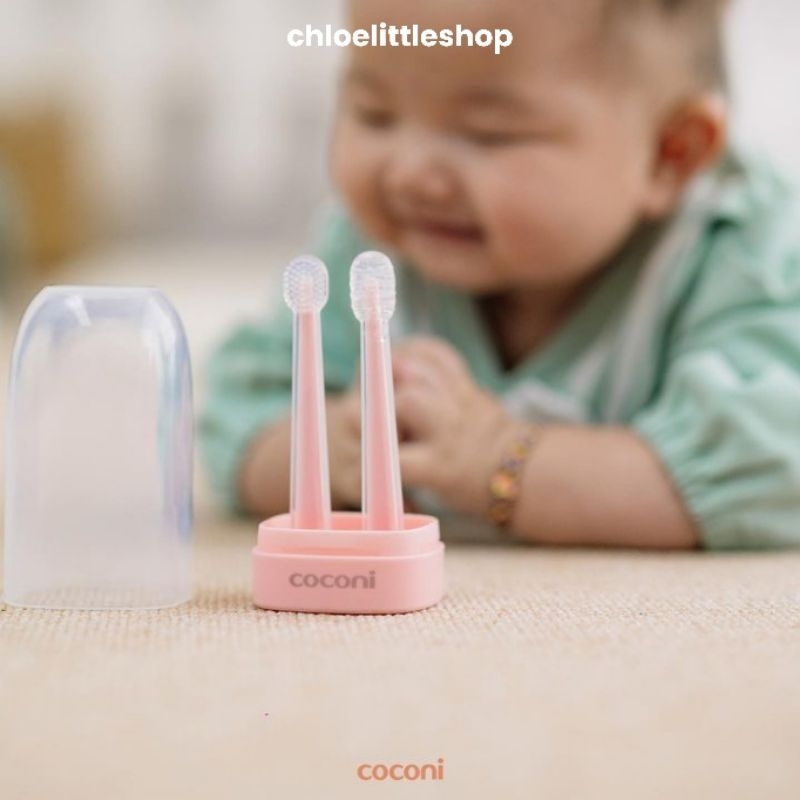 Jual Coconi Baby Oral Care / Pembersih Mulut Bayi Silicone Set Sikat ...
