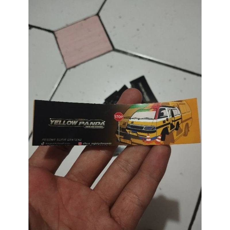 Jual Stiker Angkot Yellow Panda Ori | Shopee Indonesia