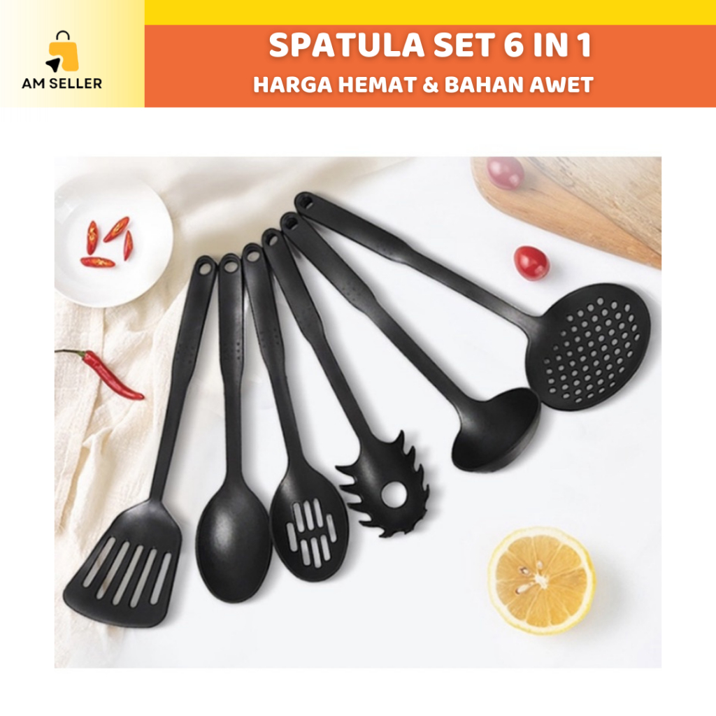 Jual Spatula Kitchen Set 6in1 Sutil Sodek Alat Mainan Cooling Masak ...