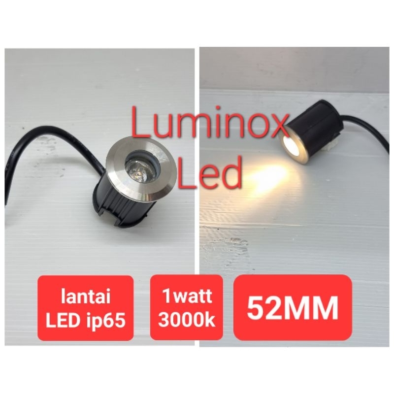 Jual lampu lantai taman 5,2cm 1w 1watt / underground up light led 1 ...