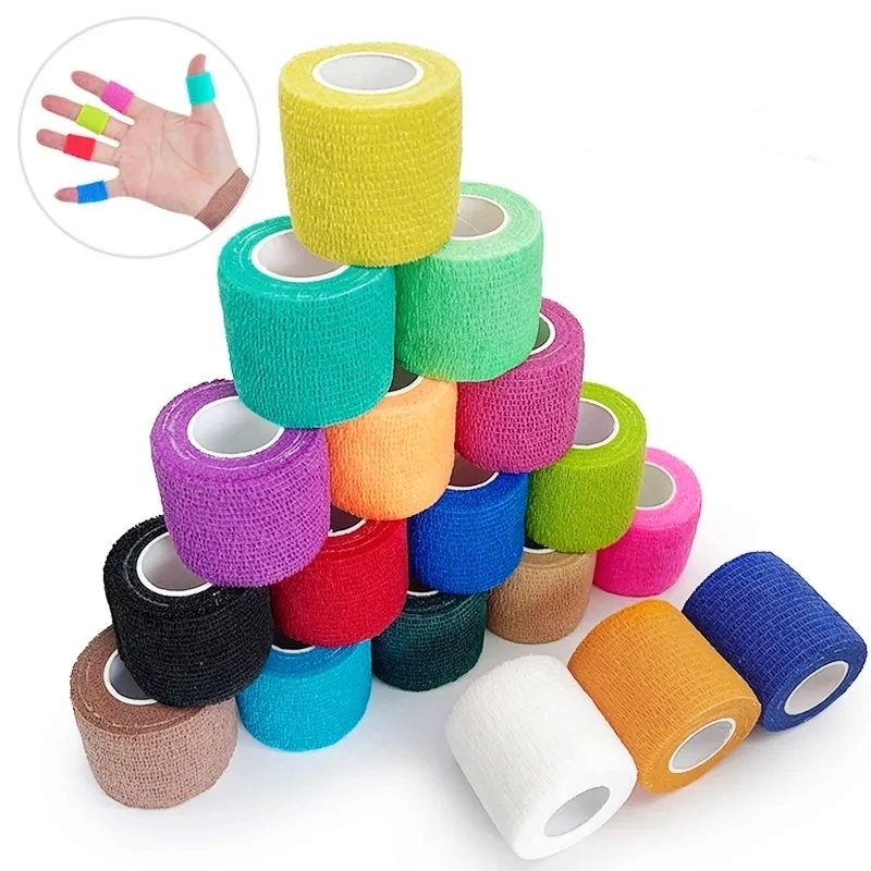 Jual Wrist finger tape support perban olahraga cohesive bandage ...