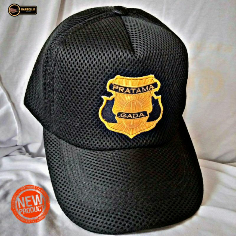Jual TOPI SATPAM SECURITY LOGO GADA PRATAMA JARING HITAM | Shopee Indonesia