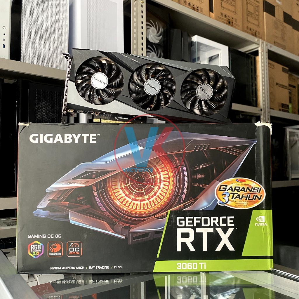 Jual VGA Gigabyte RTX 3060 Ti 8 GB Gaming OC Nvidia GeForce RTX3060Ti ...