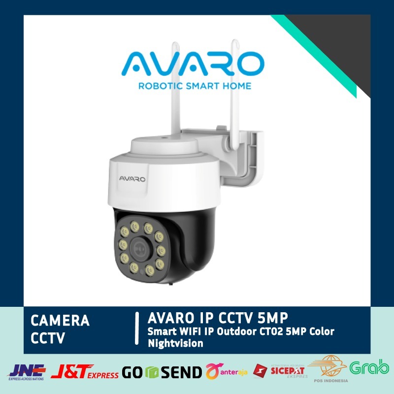 Jual AVARO Smart WIFI IP Camera CCTV Outdoor CT02 5MP Color Nightvision | Shopee Indonesia