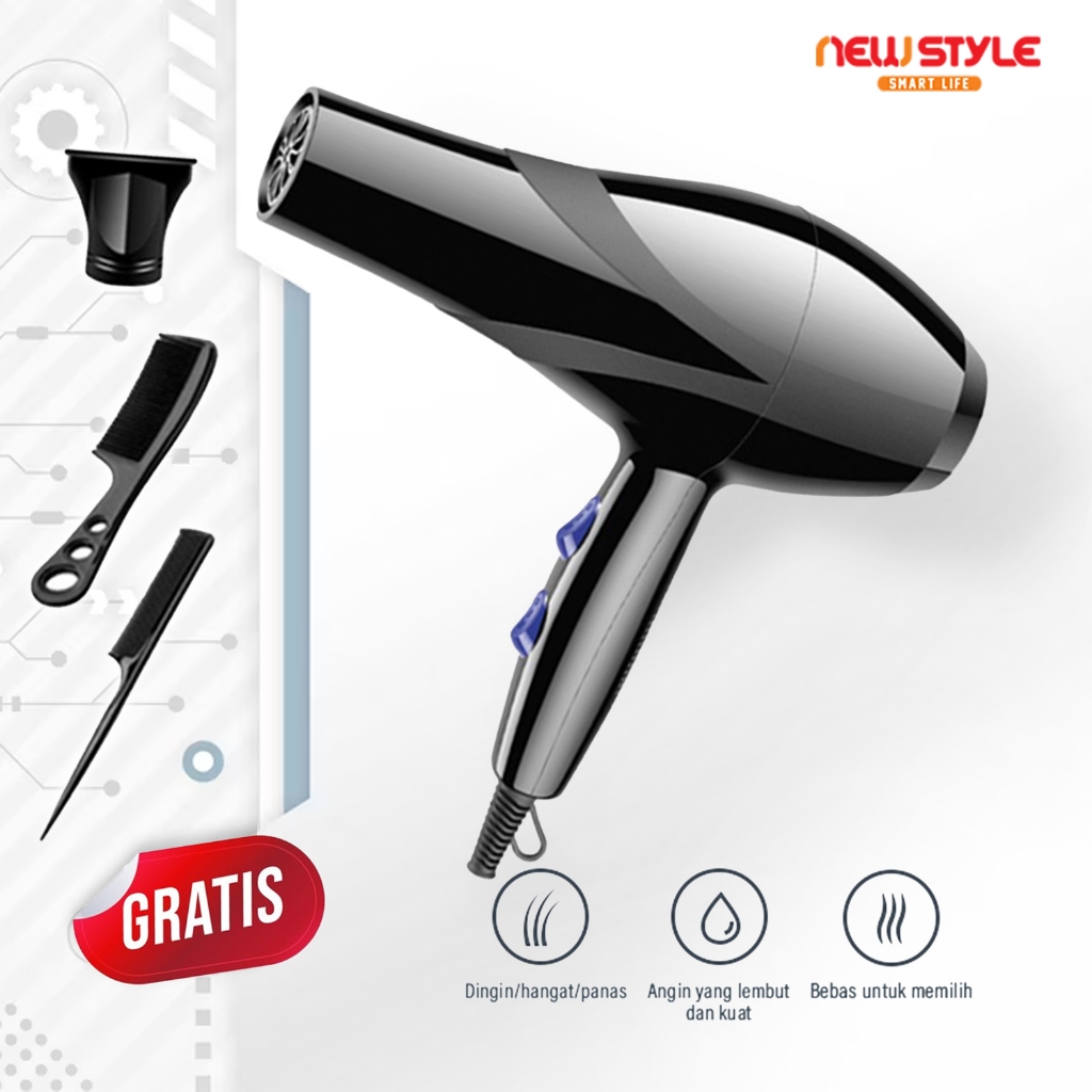 Jual Newstyle Hair Dryer A03/A02 Alat Pengering Rambut Profesional ...