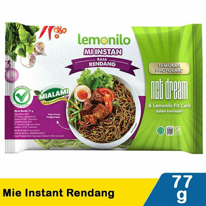 Jual Mie Lemonilo Goreng dan Rendang Free Photocard NCT Dream | Shopee ...