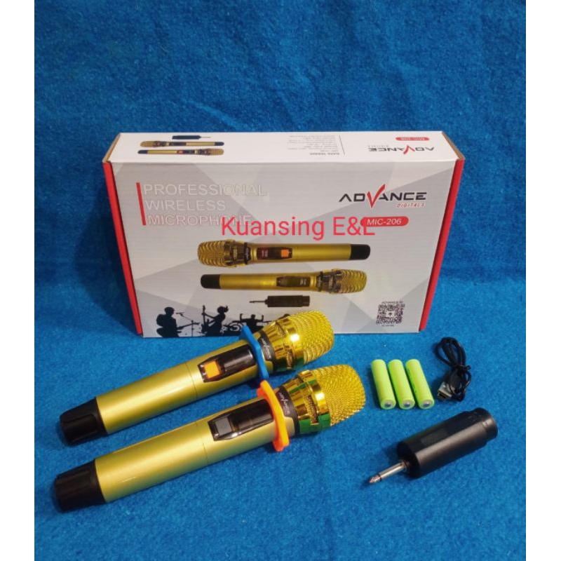 Jual Mic/microphone Warles Advance 206 2mic | Shopee Indonesia