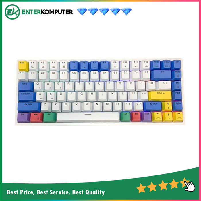 Jual Paradox Ghost ZX 84 PBT Chalk 75% Mechanical Keyboard (Red Switch ...