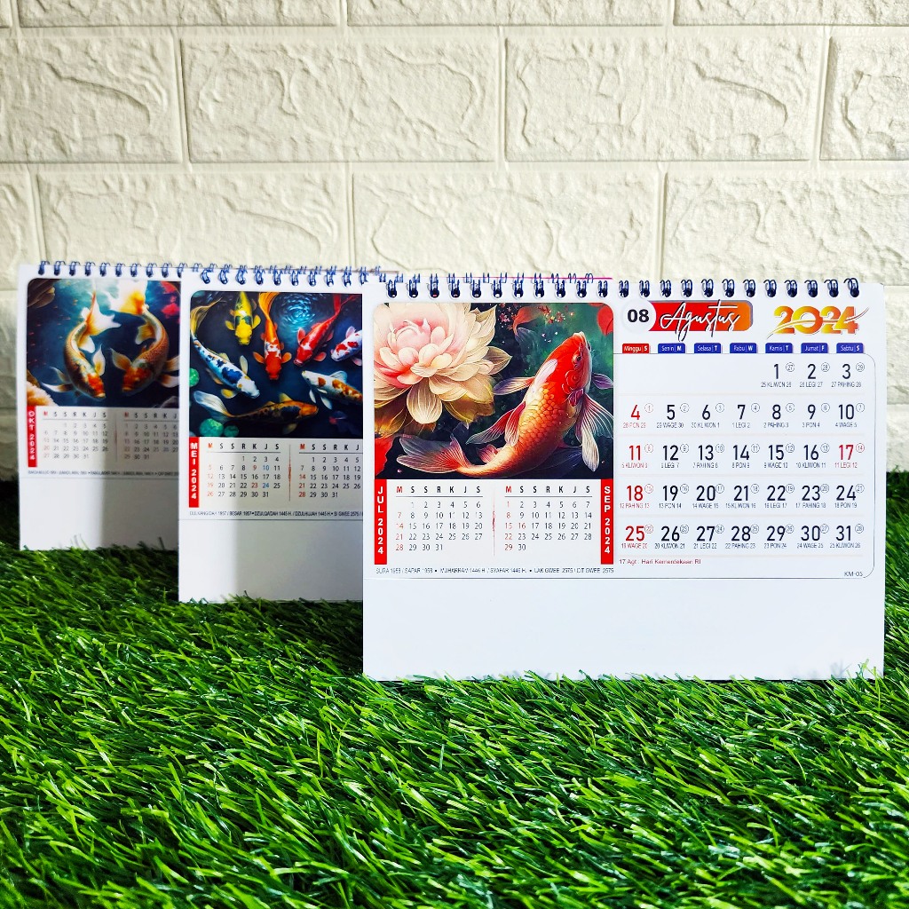 Jual KALENDER MEJA / KALENDER DUDUK TAHUN 2024 MOTIF | Shopee Indonesia