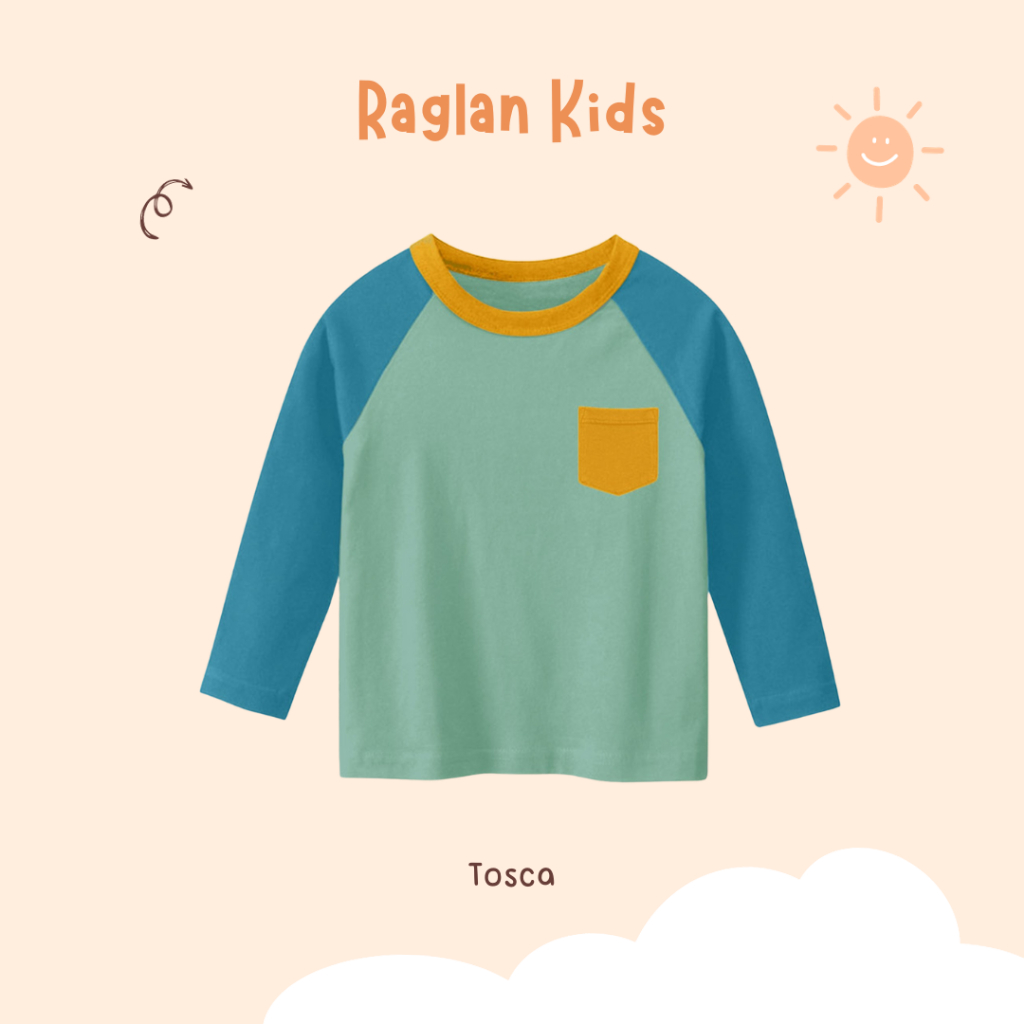 Jual Yobebee Kaos Raglan Anak Laki Laki Usia 2 4 6 8 10 Tahun Baju Kaos ...