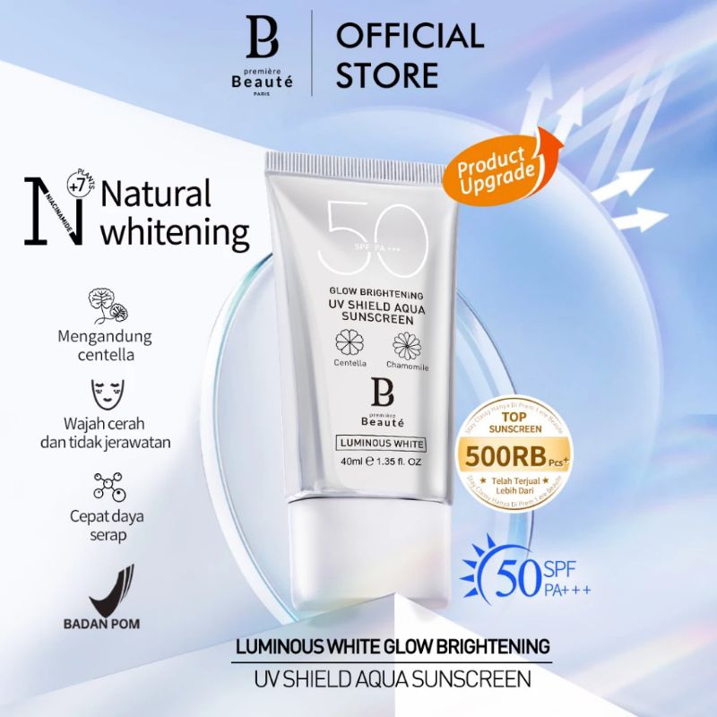 Jual Premiere Beaute Sunscreen (SPF 50 PA+++) 40ml UV Shield Sun ...