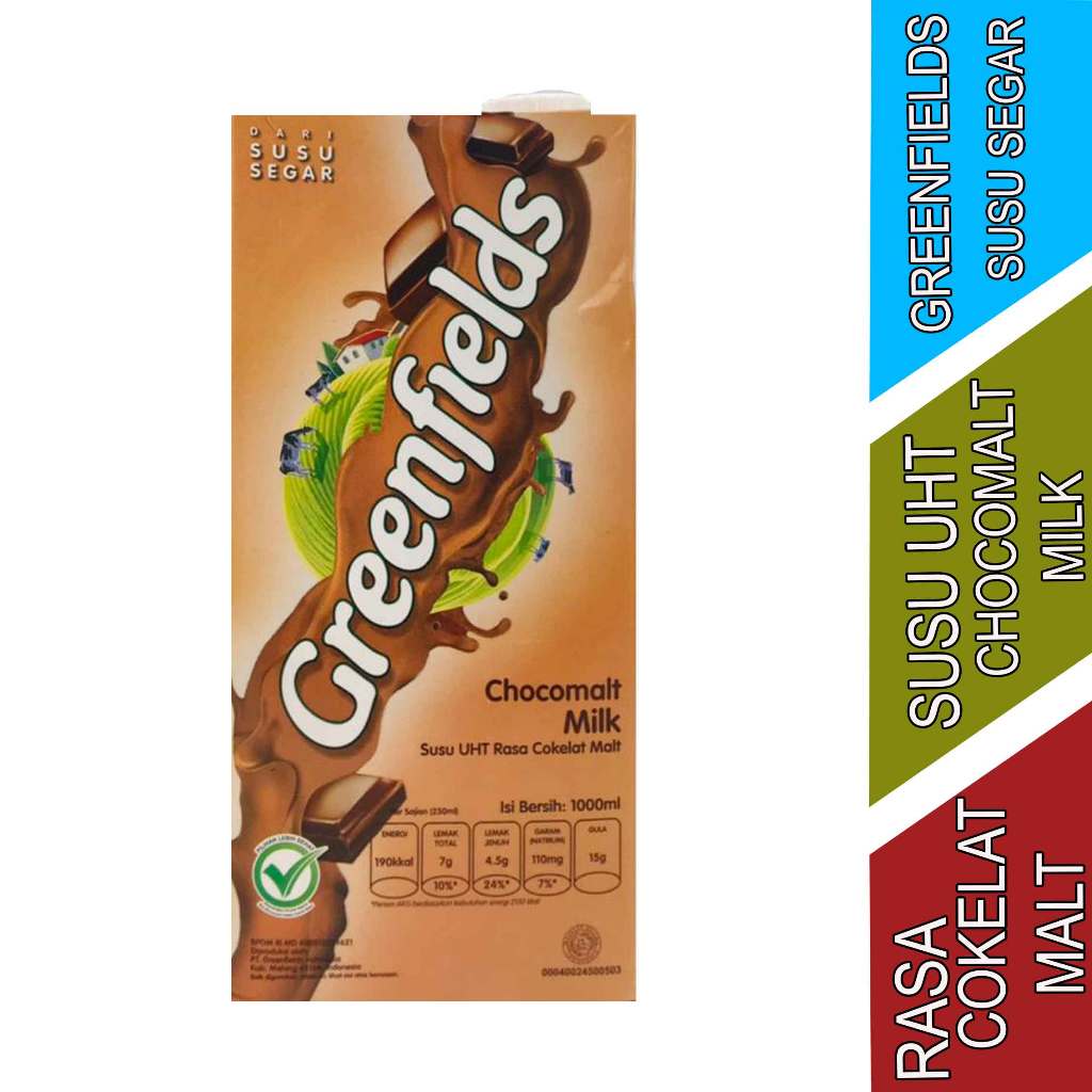 Jual Susu Rasa Chocomalt Milk - Susu GreenFields - Minuman Susu UHT ...