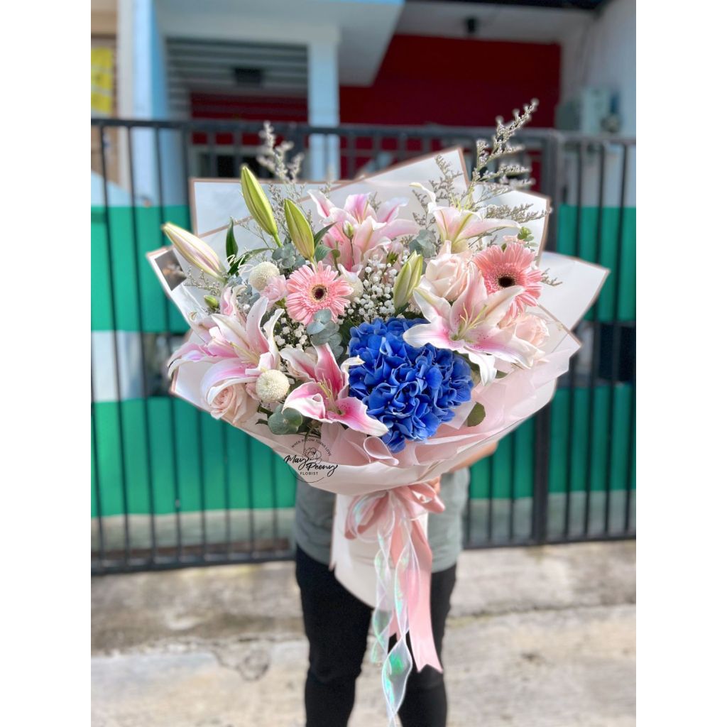 Jual FRESH LILY BOUQUET EXTRA LARGE SIZE - Buket Bunga Asli Buket Segar ...