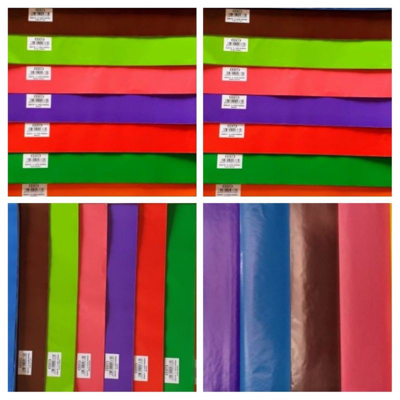 Jual kertas manggis / kertas kado glossy polos bisa untuk sampul buku ...