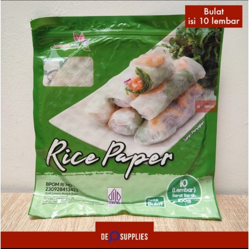 Jual Rice Paper / Spring Roll / Kulit Lumpia Vietnam Bulat 10 Lembar ...
