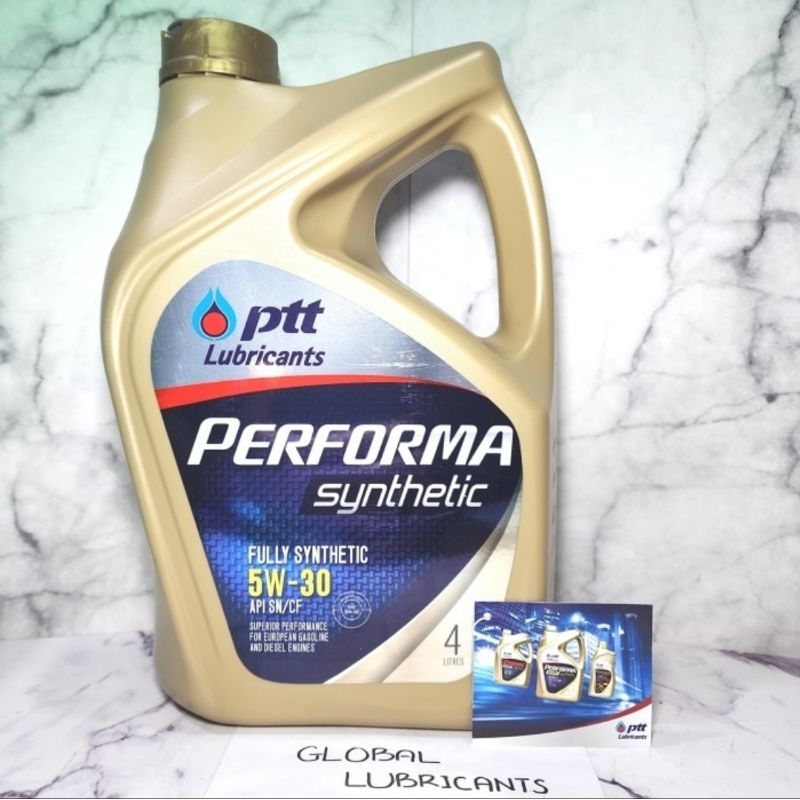 Jual PTT Performa Synthetic 5W-30 5W30 4 Liter (Oli Premium Fully Synthetic/ Bensin/ Diesel ...