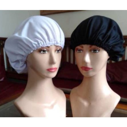 Jual Hairnet Kain Bundar / PENUTUP KEPALA KAIN / HAIR NET KAIN / MOBCAP / TOPI CHEF / Shower Cap ...