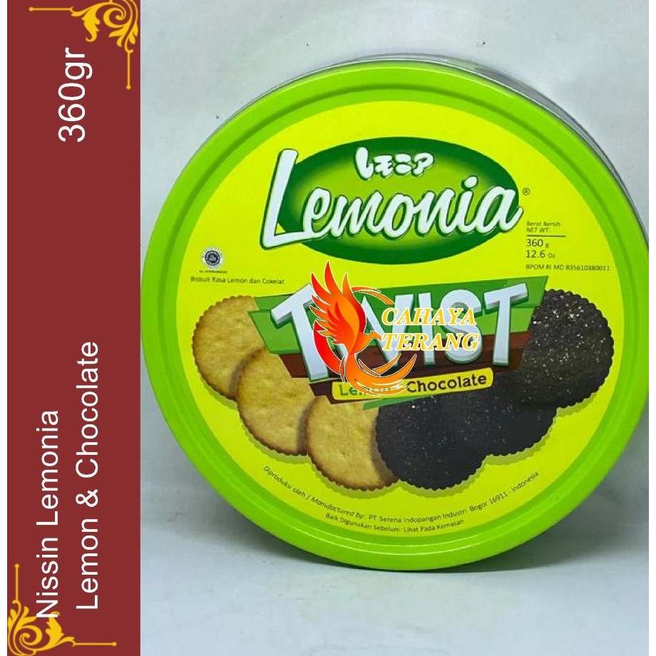 Jual Nissin Lemonia Twist Biskuit Lemon & Chocolate 360gr Biscuit ...