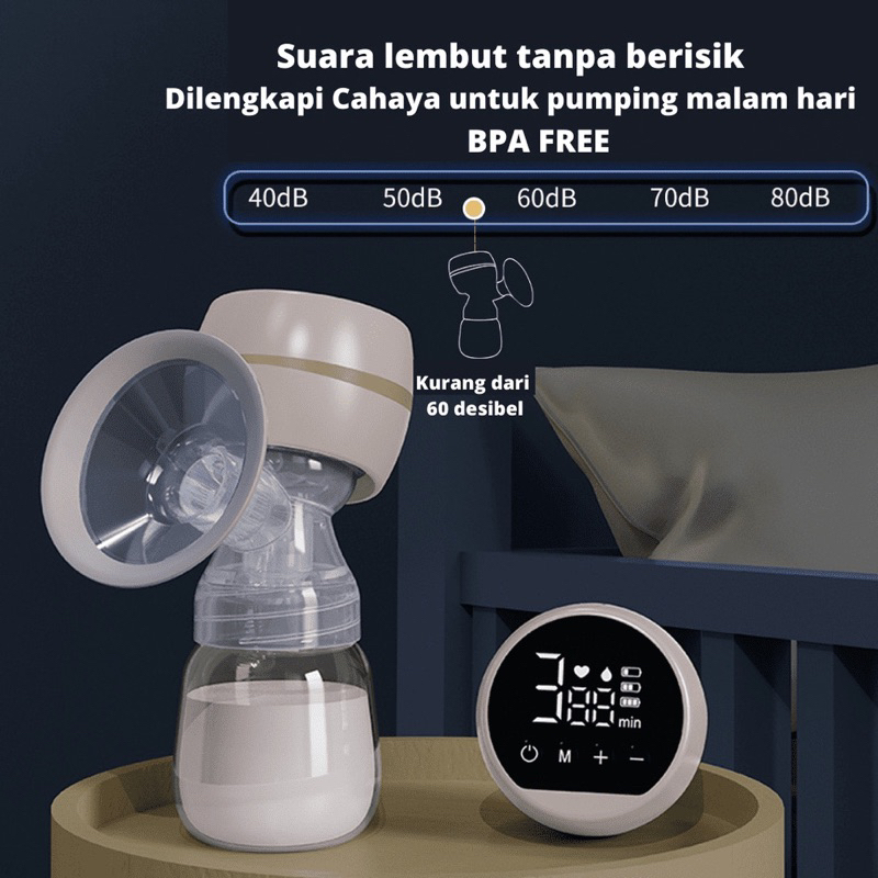 Jual Pompa ASI Elektrik Portable Tanpa Rasa Sakit Painless Rechargeable Single Electric Breast ...