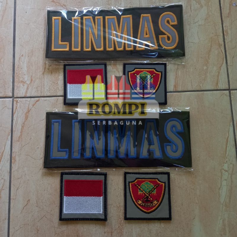 Jual Logo Bordir LINMAS satu set perekat | Shopee Indonesia