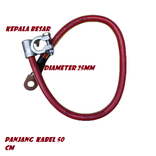 Jual KABEL AKI MASA MOBIL DIAMETER 25MM-35MM PANJANG 50 CM UNTUK UKURAN KEPALA BESAR | Shopee ...