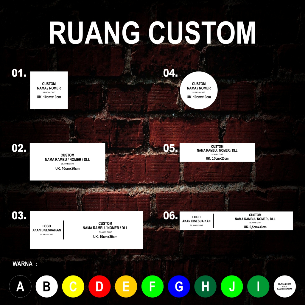 Jual Custom Signage Stiker Tebal Stiker Rambu Stiker Himbauan Stiker ...