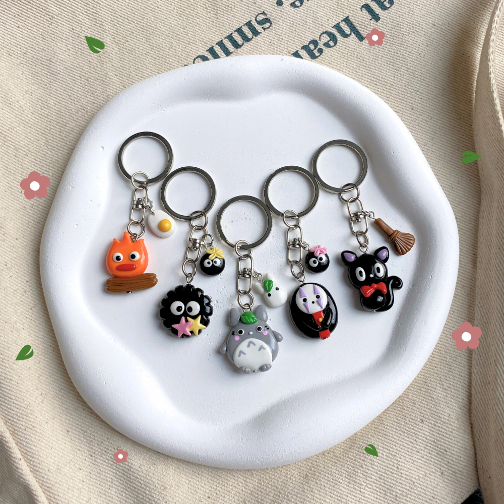 Jual Klei.Mate Studio Ghibli Handmade Clay Charm / Keychain / Gantungan ...